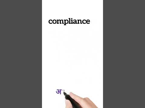 compliance meaning in hindi ||compliance ka matlab kya hota hai || #shorts