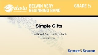 Simple Gifts: Concert Band Conductor Score & Parts | Sheet Music