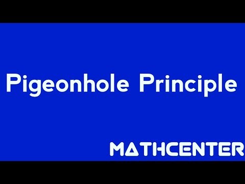 Pigeonhole Principle