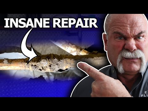The Most INSANE Under House Plumbing Repair I've Ever Seen