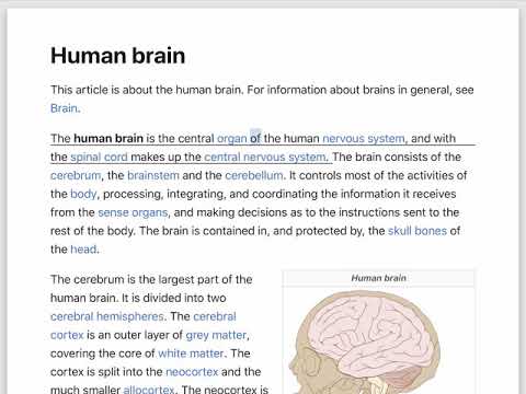 Human brain - Wikipedia - Part 1/2