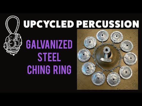 Upcycled Percussion - Galvanized Steel Ching Ring - Hi Hat | Reverb