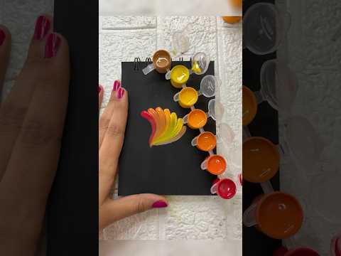 Beautiful orange yellow colour palette🎨🧡#colouring #palette #colorpalettes #paintpalette #mixing