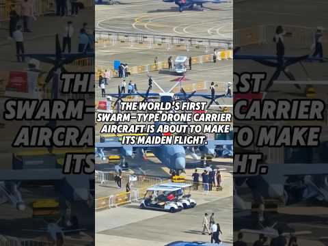 The world’s first swarm-type drone carrier aircraft is about to make its maiden flight.#shorts