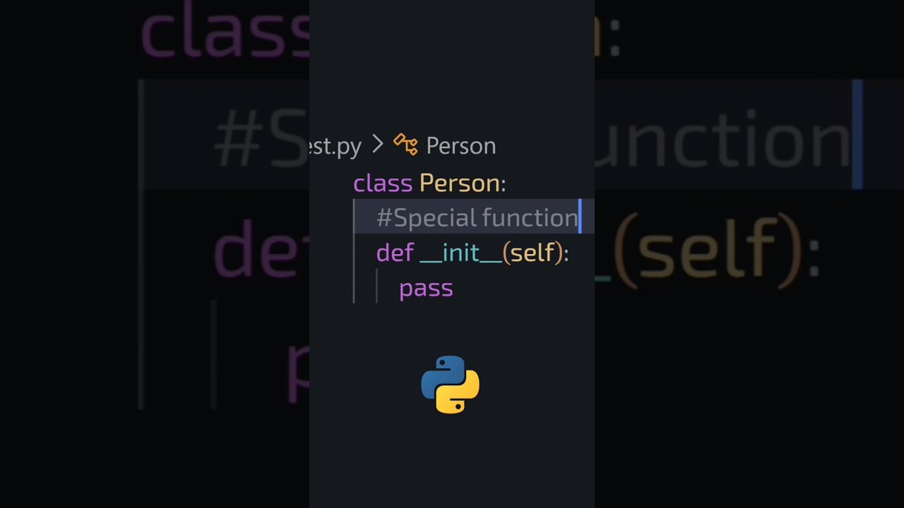 Python what's __init__ #python #programming #coding