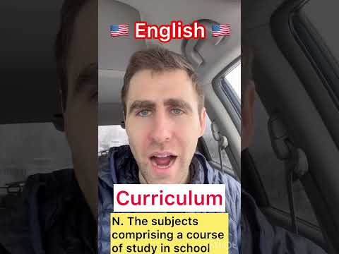 How to say “Curriculum” in English 🇺🇸 #shorts