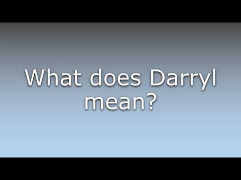 What does Darryl mean?