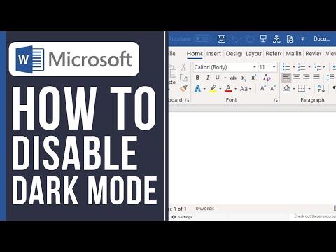 How to Disable Dark Mode in Microsoft Word (2025)