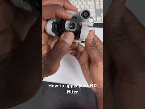 How to apply your nd filter to your DJI Mini 3/4 Pro. #djimini3pro #djimini4pro #dji #drone