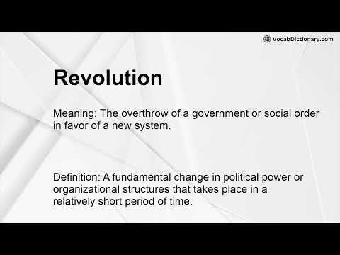 Revolution Meaning