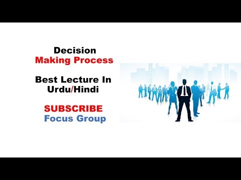 Decision Making Process | Management | Lecture in Urdu/Hindi