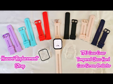 Huawei Watch Fit 3 Replacement Strap | TPU Case Cover | PC Tempered Glass Hard Case Screen Protector