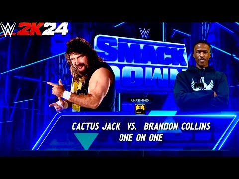 CACTUS JACK VS BRANDON COLLINS WWE 2K24 Simulation Match