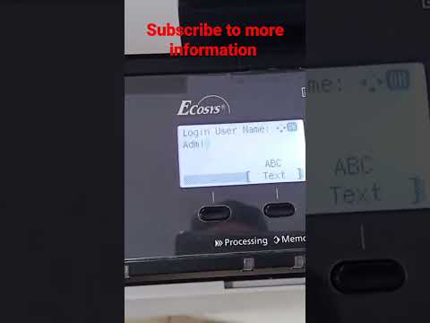 login username and password kyocera m2040dn enable network setting