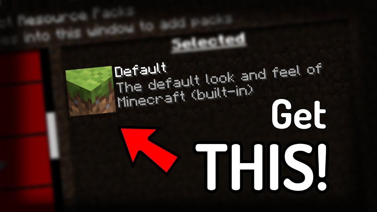 How To Get The DEFAULT Minecraft TEXTURE PACK