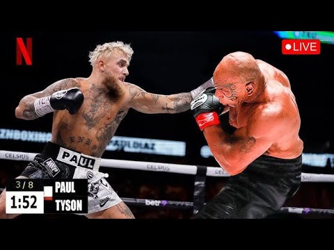 Mike Tyson vs Jake Paul Fight CANCELLED! Jake Paul Knocked Out, Fight Ends Early