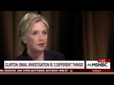 Hillary: FBI Investigation 'Not At All Political'