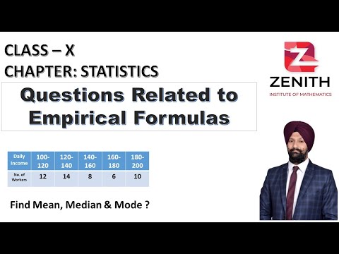 Q91. Find Mean, Median & Mode using Empirical Formula.