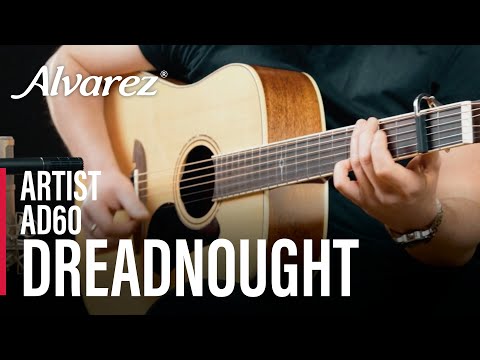 Alvarez AD60 Artist Series Dreadnought Acoustic Guitar (2021, | Reverb