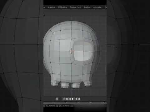 Modeling Skull in Blender.