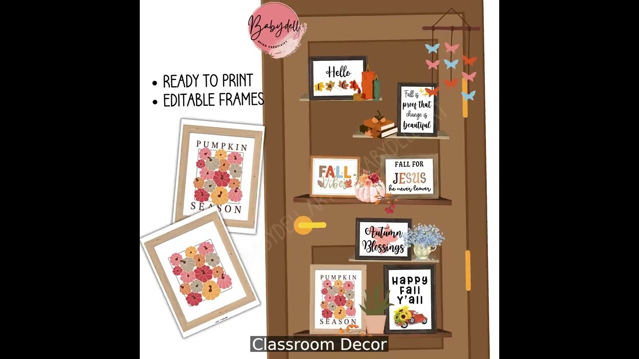 Fall Growth Mindset Posters: Classroom Decor!