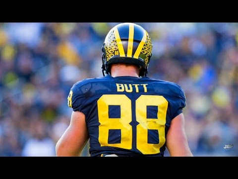 Most Fitting Name in College Football || Michigan TE Jake Butt Career Highlights ᴴᴰ
