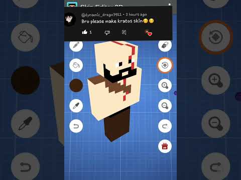 how to make kratos skin #short #trending #viral