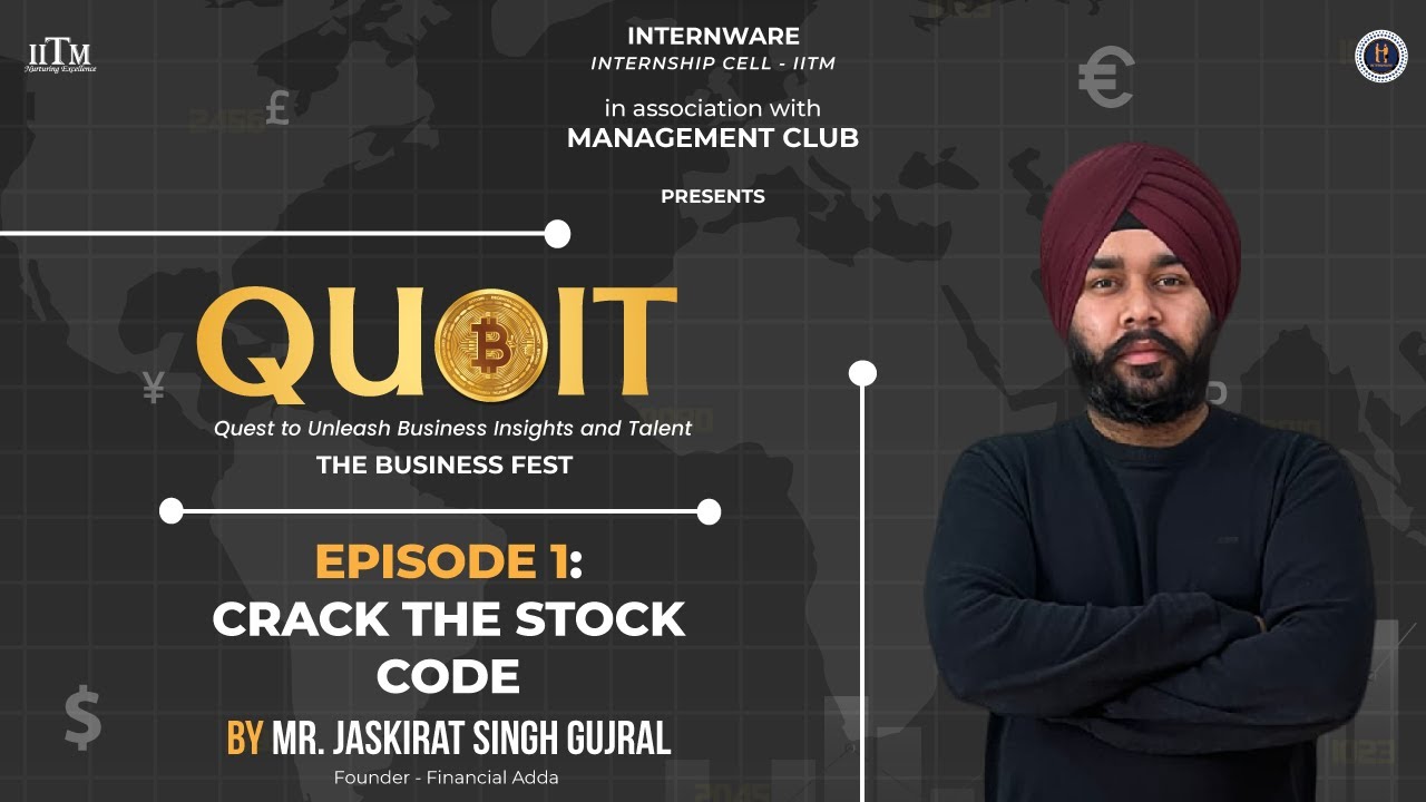 Crack the Stock Code - ft. Mr. Jaskirat Singh Gujral | Episode 1 | Qubit | by InternWare - IITM