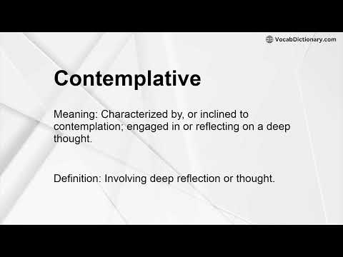 Contemplative Meaning