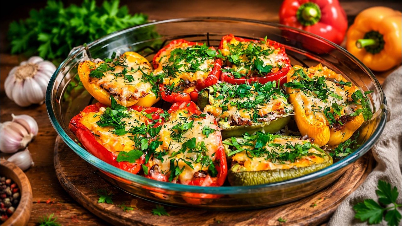 Easy Stuffed Bell Peppers Everyone Will Love!🌶️🧀