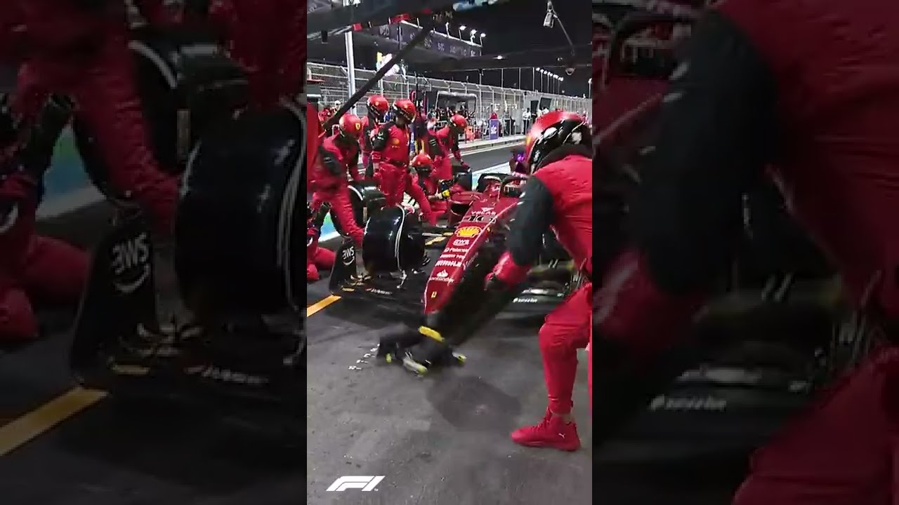 What A Double Pitstop Looks Like in F1 👀 #Shorts