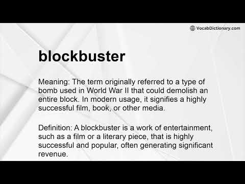 blockbuster Meaning