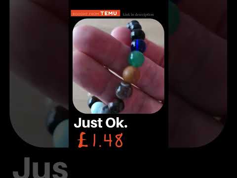 Temu Eight Planets Beaded Bracelet Men's Natural Stone Cosmic Yoga Chakra Solar Bracelet Review Temu