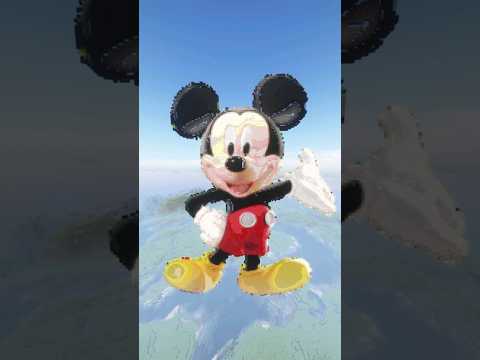 Mickey Mouse in Minecraft 🤩 #shorts