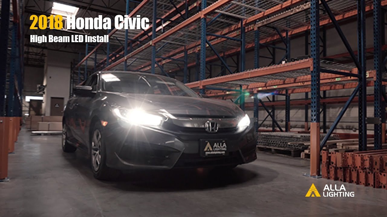 Install | Change | Upgrade Honda Civic Headlight Replacement High Beam