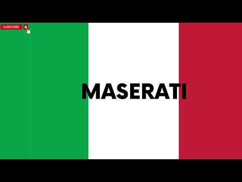 How To Say Italian Words: pronounce MASERATI