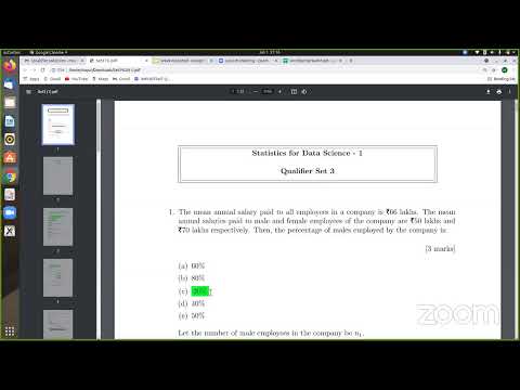 Solve with Instructor - Statistics 1