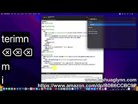 AppleScript, AppleScript++, AppleScriptpp, install PyPDF2 script, installing PyPDF2 function, apple