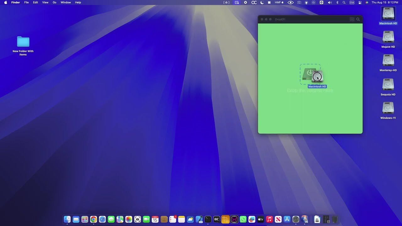 Xcode Build Drop EFI