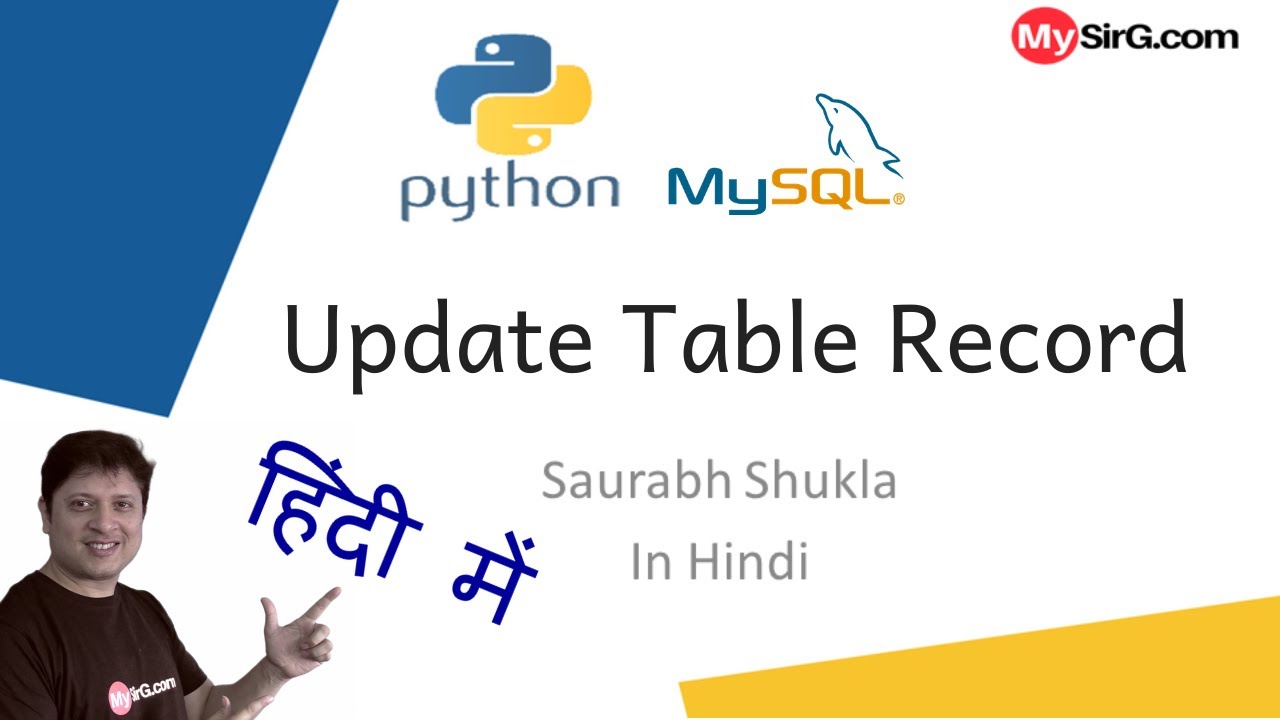 #7 Python-MySQL | Update Table Record