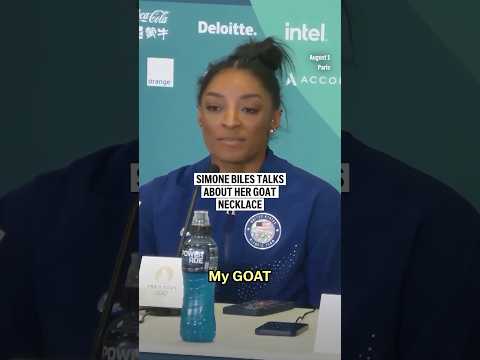 Simone Biles talks about her GOAT necklace
