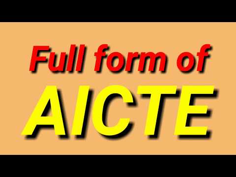 Full Form of AICTE