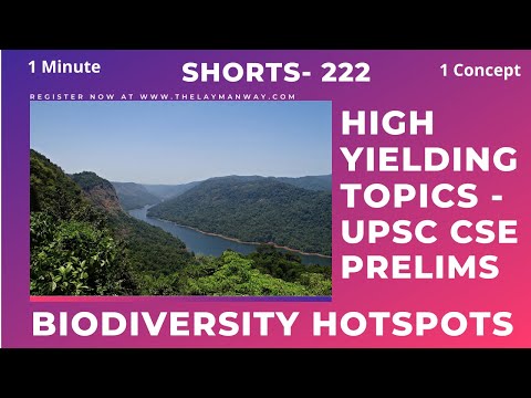 What are Biodiversity Hotspots explained for UPSC prelims #ias #civilservices #psc #shorts