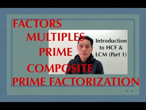 FACTORS, MULTIPLES, PRIME, COMPOSITE and PRIME FACTORIZATION | INTRODUCTION TO HCF and LCM (Part 1)