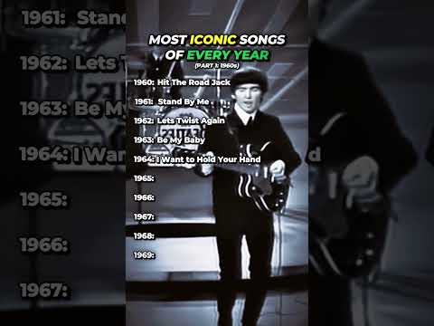 most iconic songs of every year part 1: 60s #music #top10 #60smusic #pop #fyp #shorts