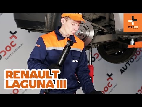 How to change rear shock absorbers on RENAULT LAGUNA 3 TUTORIAL | AUTODOC