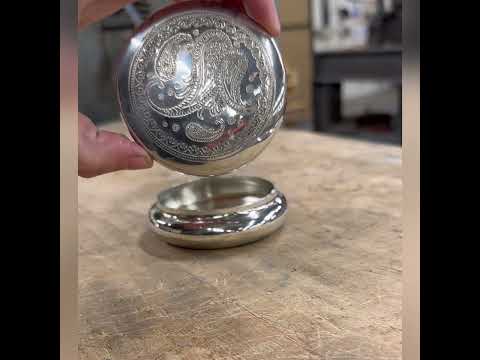 Why This Paisley Round Pewter Trinket Box