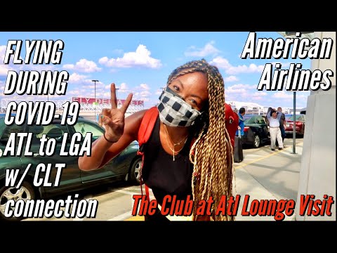 Flying from Atlanta to New York City LGA on AMERICAN Airlines | ATL International Terminal check-in