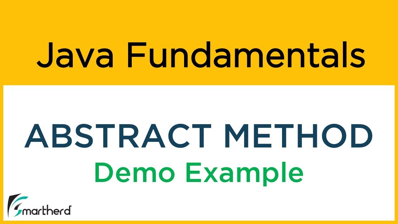 Java Abstract method - abstract keyword example. Java Beginners Tutorials #18.2