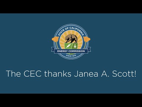 CEC Commissioner Janea A. Scott Recognized at January 25, 2021 Business Meeting